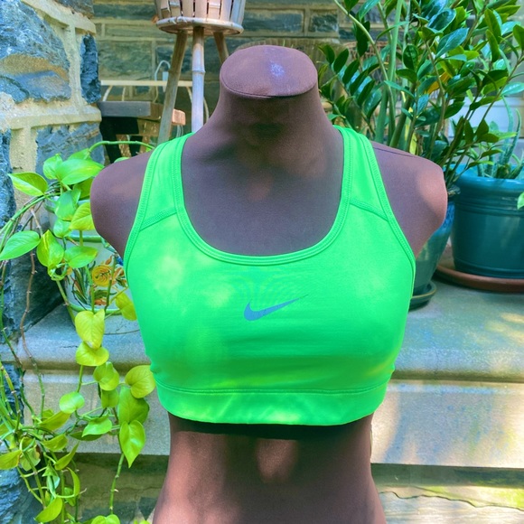 Nike | Intimates & Sleepwear | Nike Neon Green Womens Sports Bra Size M ...